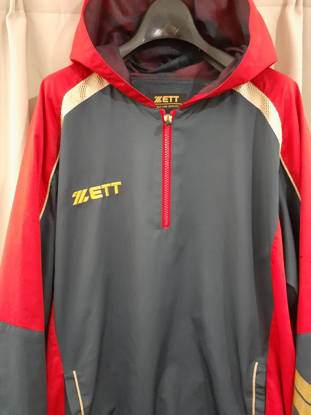 ZETT GOLD LINE Vジャン ウィンドブレーカー パーカー L - メルカリ