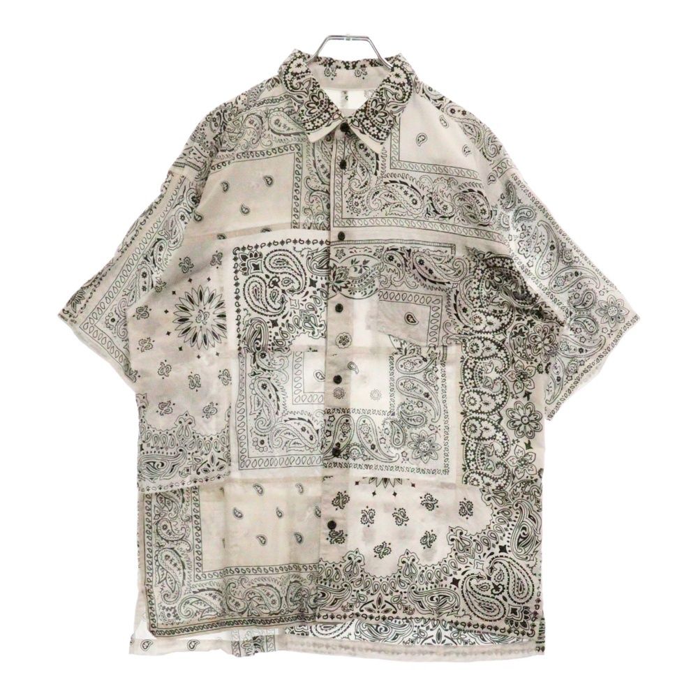 MIYAGIHIDETAKA (ミヤギヒデタカ) Bandana Patchwork S/S Shirt MIYAGIHIDETAKA (ミヤギヒデタカ) Bandana Patchwork S/S Shirt