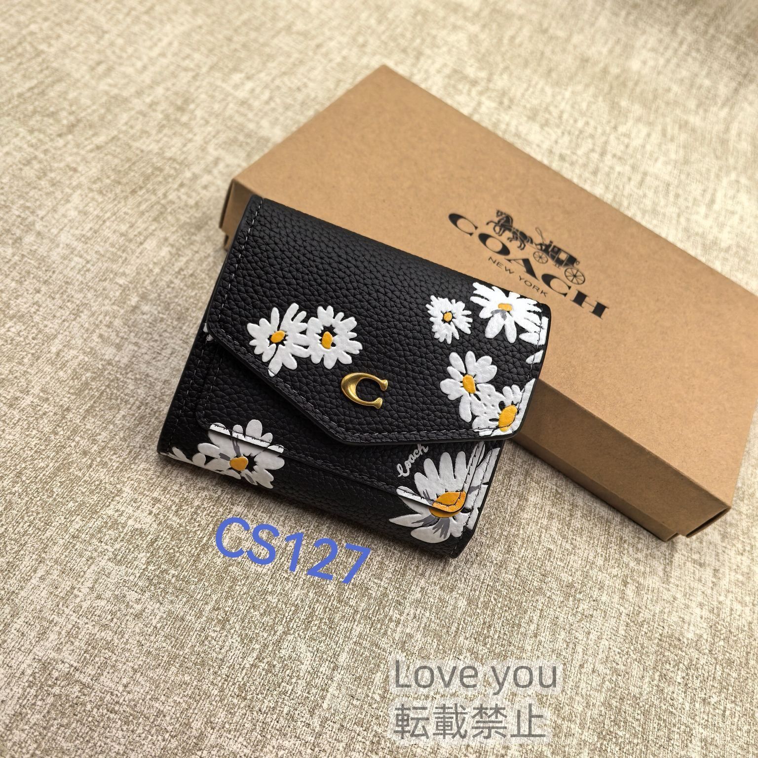 COACH CS127 ミニ財布 三つ折り財布 ウィン スモール ウォレット フローラル プリント - メルカリ