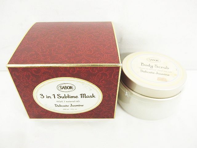 SABON 2点セット 未開封 ボディスクラブ 200g 未使用同様 ヘアマスク 3in1 200ml デリケートジャスミン スクラブ洗浄料 ヘアトリートメント Z006-0110-1 - メルカリ