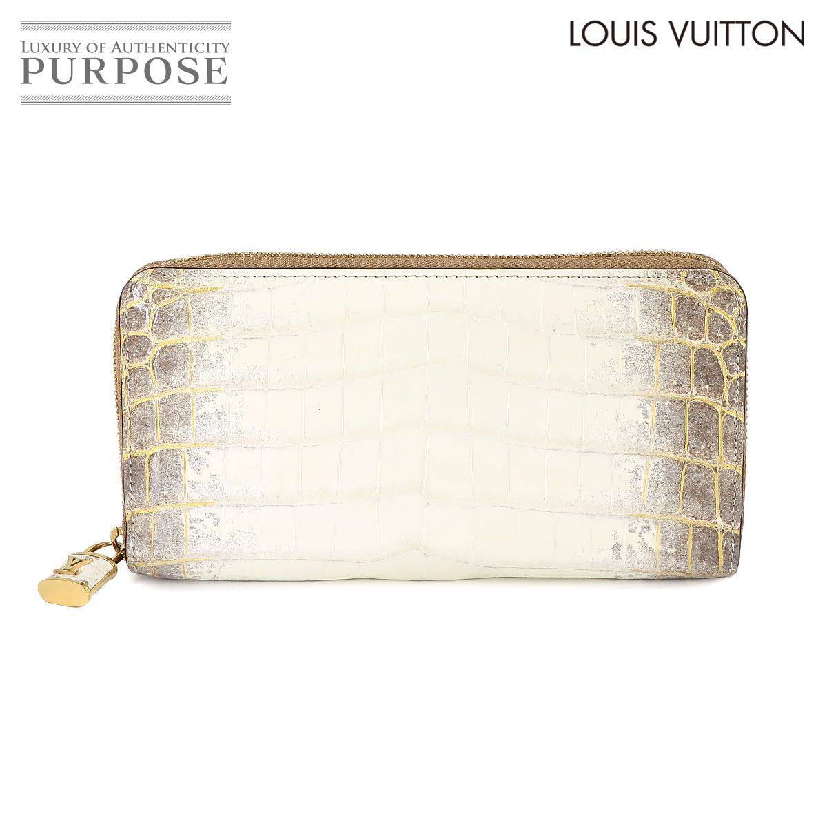 新品同様 ルイ ヴィトン LOUIS VUITTON クロコダイル ジッピー 新品同様 ルイ ヴィトン LOUIS VUITTON クロコダイル ジッピー