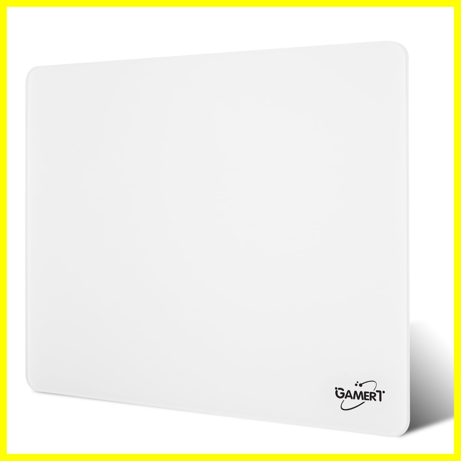 GamerT グラスゲーミングマウスパッド 滑らかで精度 洗いやすい 耐摩耗性に 強化ガラス eスポーツとオフィスに最適 プロゲーマーと ...