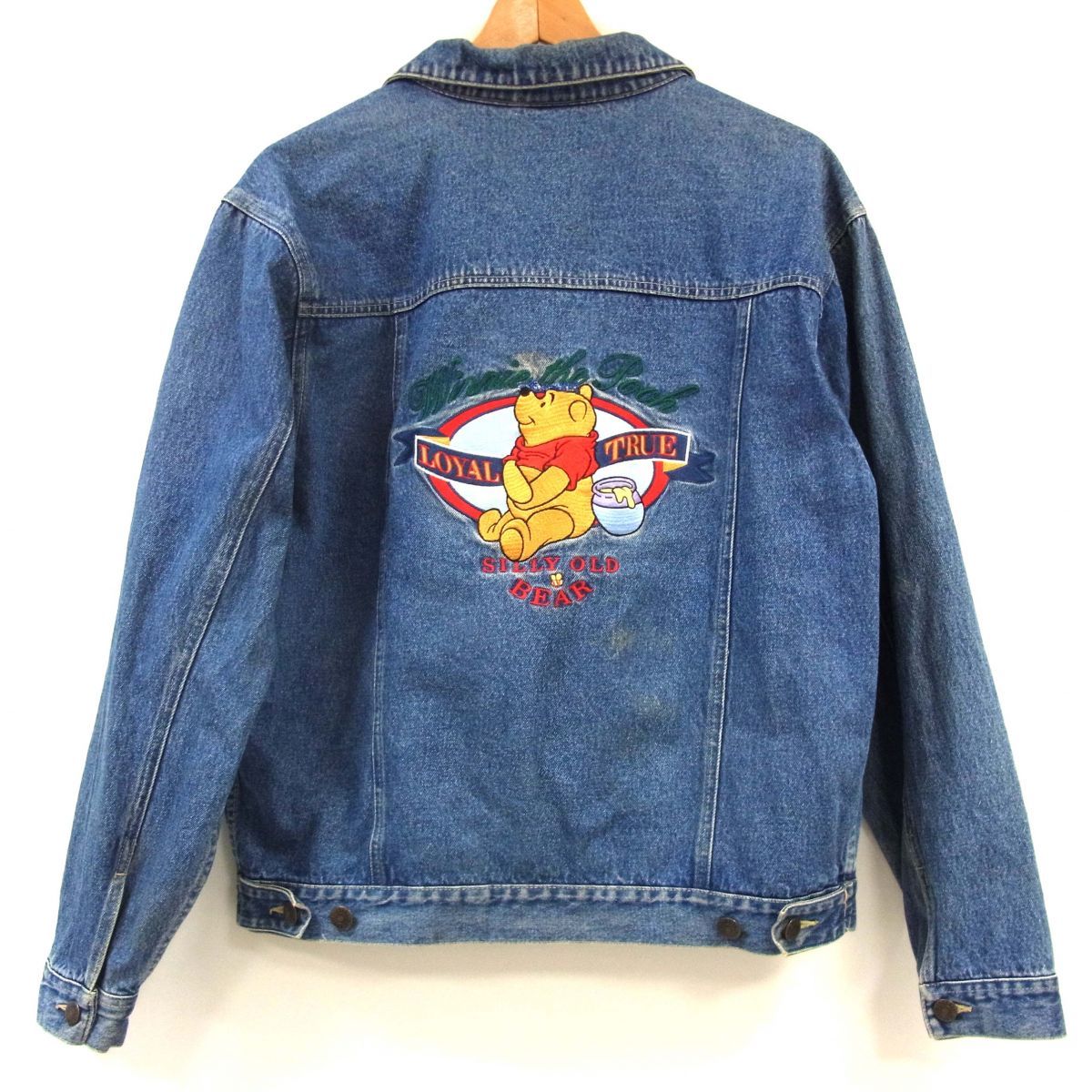 The Disney Store ディズニーストア くまのプーさん刺繍 ジージャン デニムジャケット メンズ - メルカリ