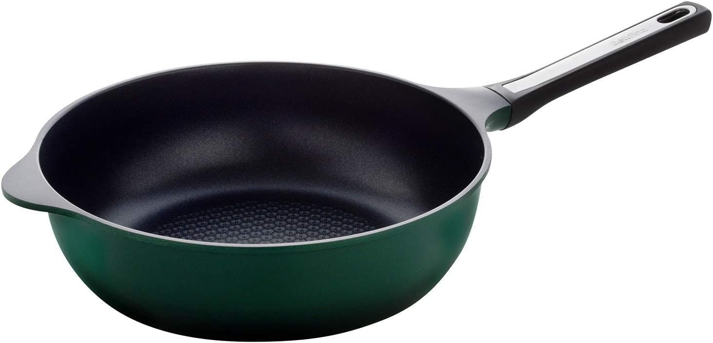 【在庫処分】アーネスト(Arnest) フライパン 28cm 深型 IH対応 アルミダイカスト製法 (軽量 蓄熱) スーパーベルフィーナプレミアム 大手飲食店愛用ブランド グリーン A ...