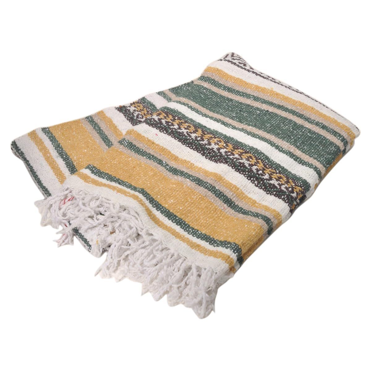 アースラグズ(EARTH RAGZ)メキシカン ラグ ブランケット キャンプ アウトドア ヨガ ストライプファルサ ラフエッジ Striped ...