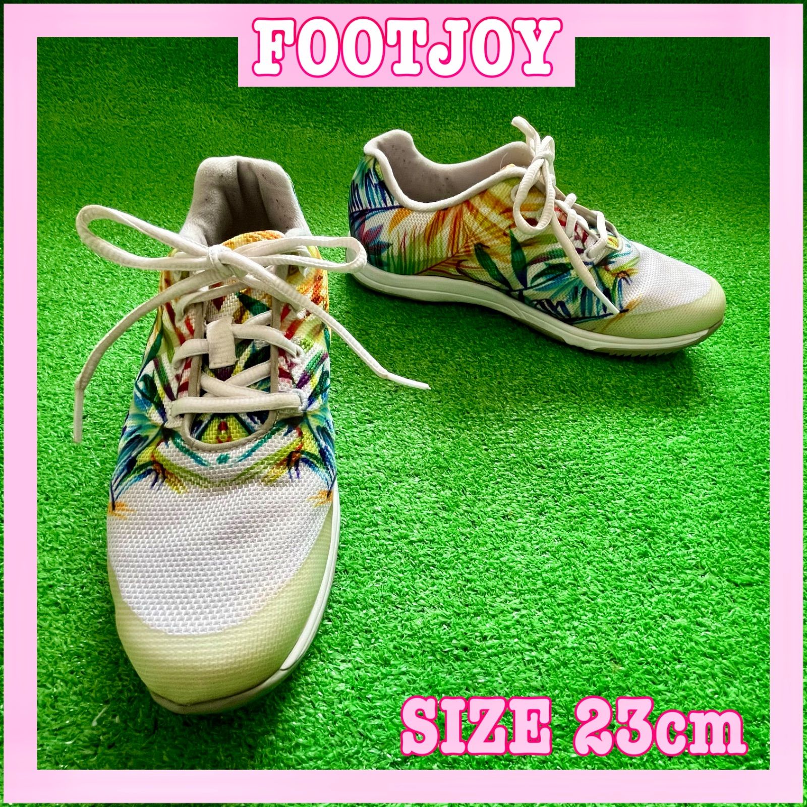FOOTJOY フットジョイ ボタニカルデザイン スパイクレス ゴルフシューズ 23cm - メルカリ