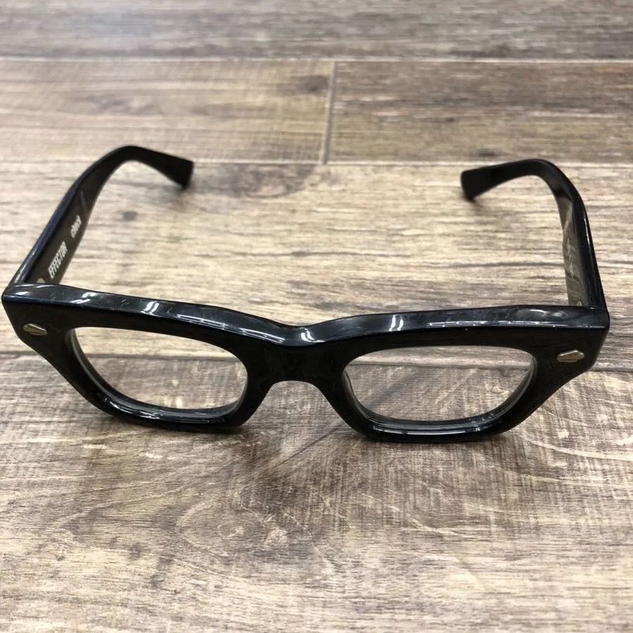 エフェクター チェック メガネ EFFECTOR check BK (Black) 伊達メガネ クリア S-85 - メルカリ