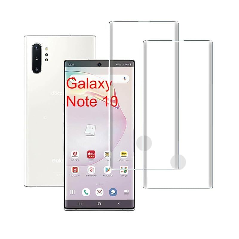 対応 Galaxy Note10 ガラスフイルム 指紋認証対応 【2+2枚セット 日本製素材 - 高 品質 】【 Galaxy Note10 フイルム（2枚入り）? カメラフィルム（2枚入り ...