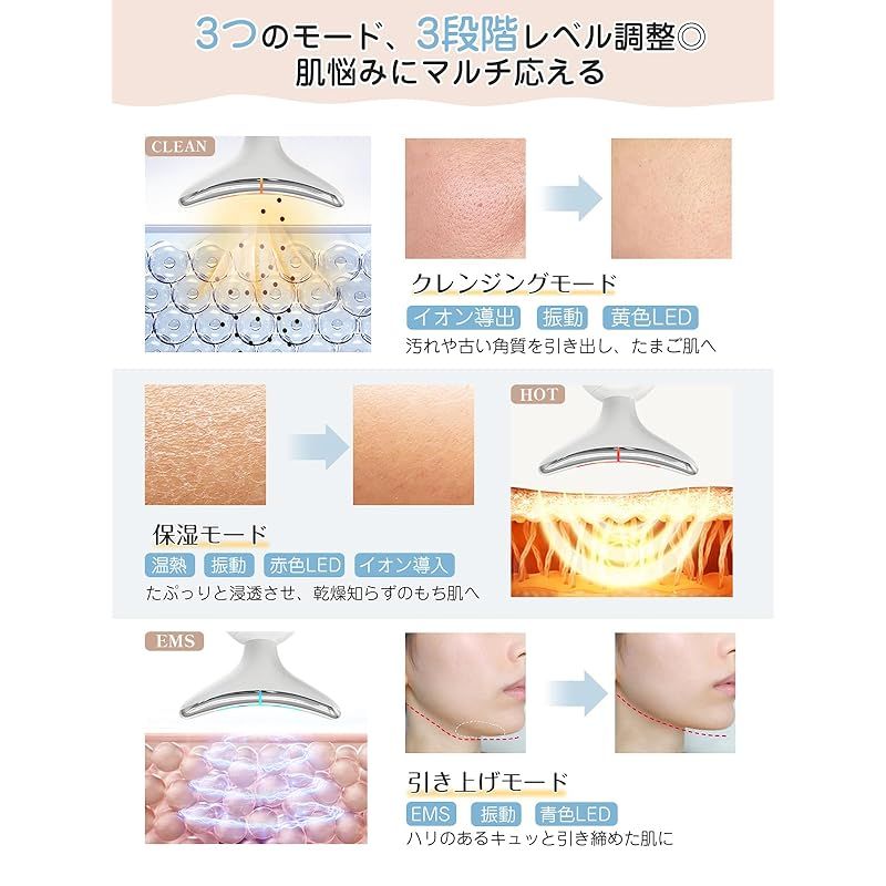 美顔器 1台8役 EMS 美顔ローラー いじらしい かっさ 電動 温感 美顔器 1台8役 EMS 美顔ローラー いじらしい かっさ 電動 温感