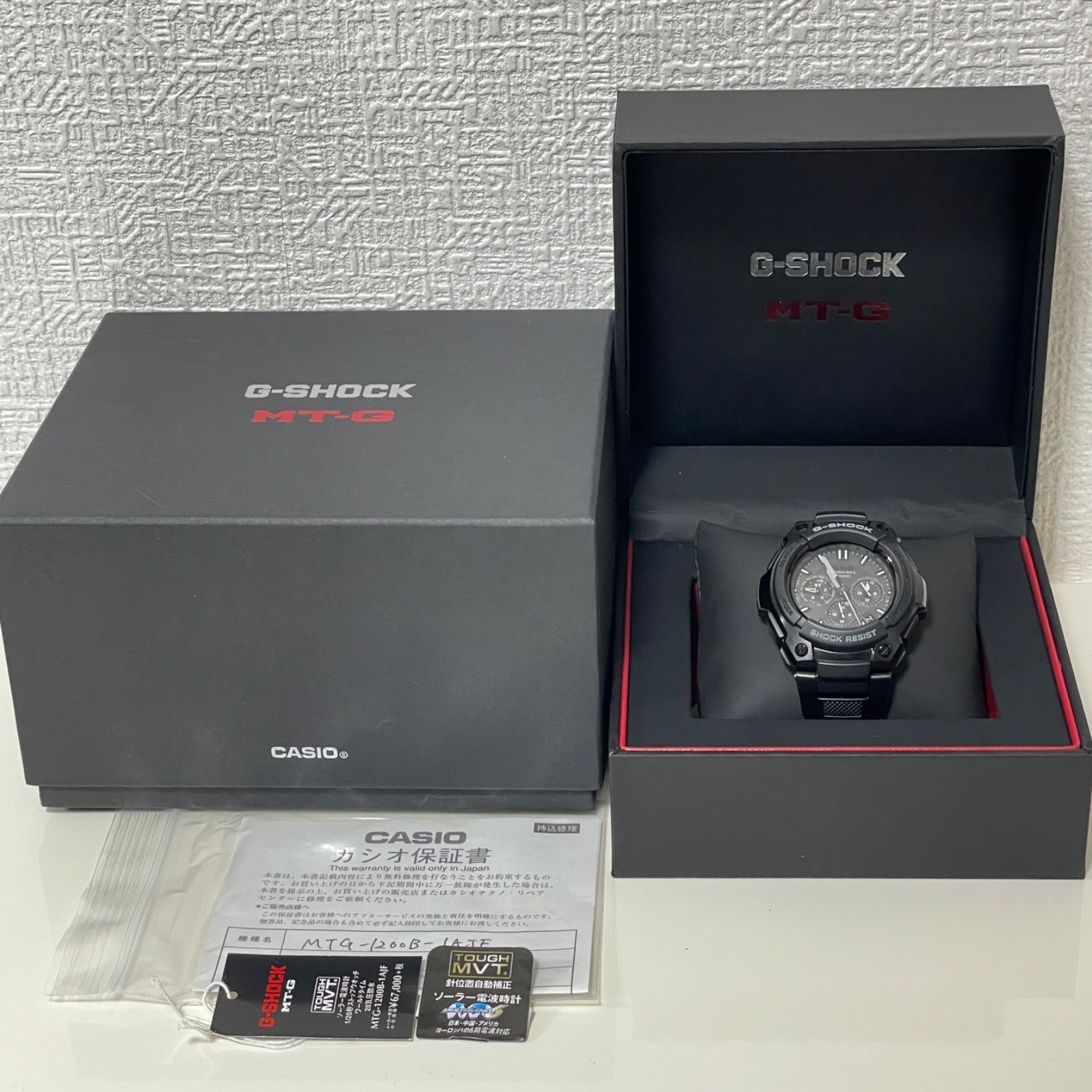 （T571）超美品 正常稼動 CASIO カシオ 電波ソーラー G-SHOCK ジーショック MTG Series MTG-1200B-1AJF 人気 時計 メンズ ユニセックス - メルカリ