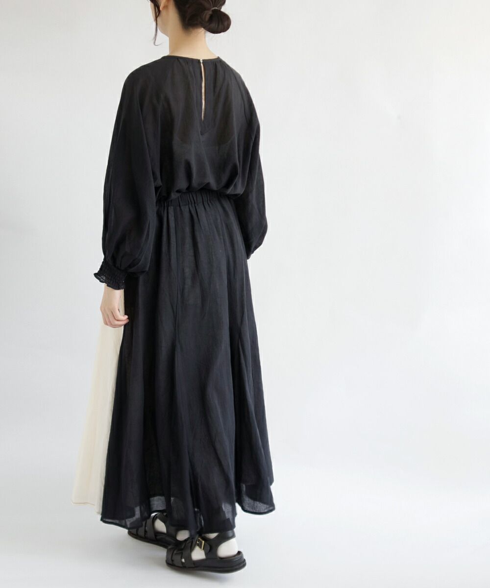 送料無料】 ihana コットンウォッシュローン ハギハギ スカート 春 夏