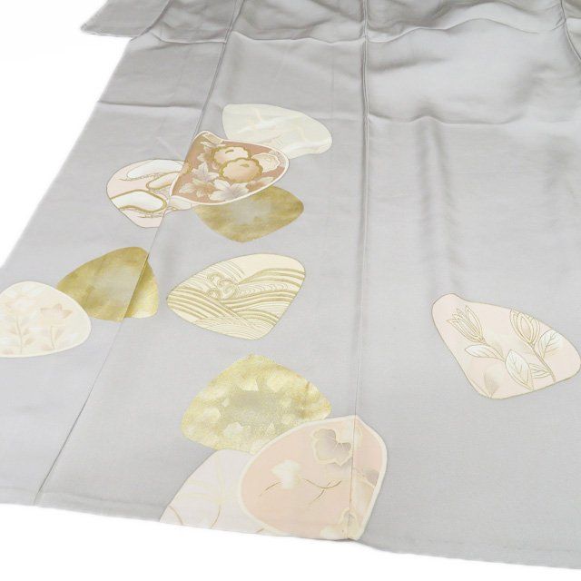 平和屋着物○訪問着 友禅 梅松文 正絹 逸品 AABB4329ph 平和屋着物