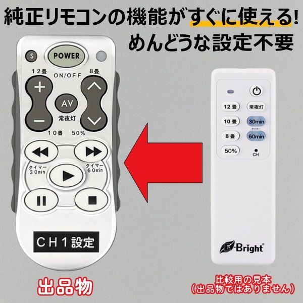 【代替リモコン217】オーム電機 E-Bright NP-03 (CH1) 12畳用 互換 送料無料(LE-Y70DBK-W 用)OHM LED シーリングライト - メルカリ