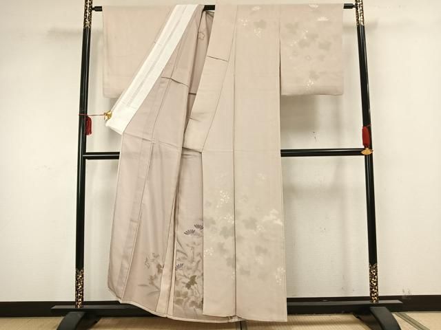 平和屋着物▽訪問着　無双　紗袷　紗×紗　舞蝶文　黒地　正絹　逸品　CAAX5746gh 平和屋着物▽訪問着 無双 紗袷 紗×紗 舞蝶文 黒地