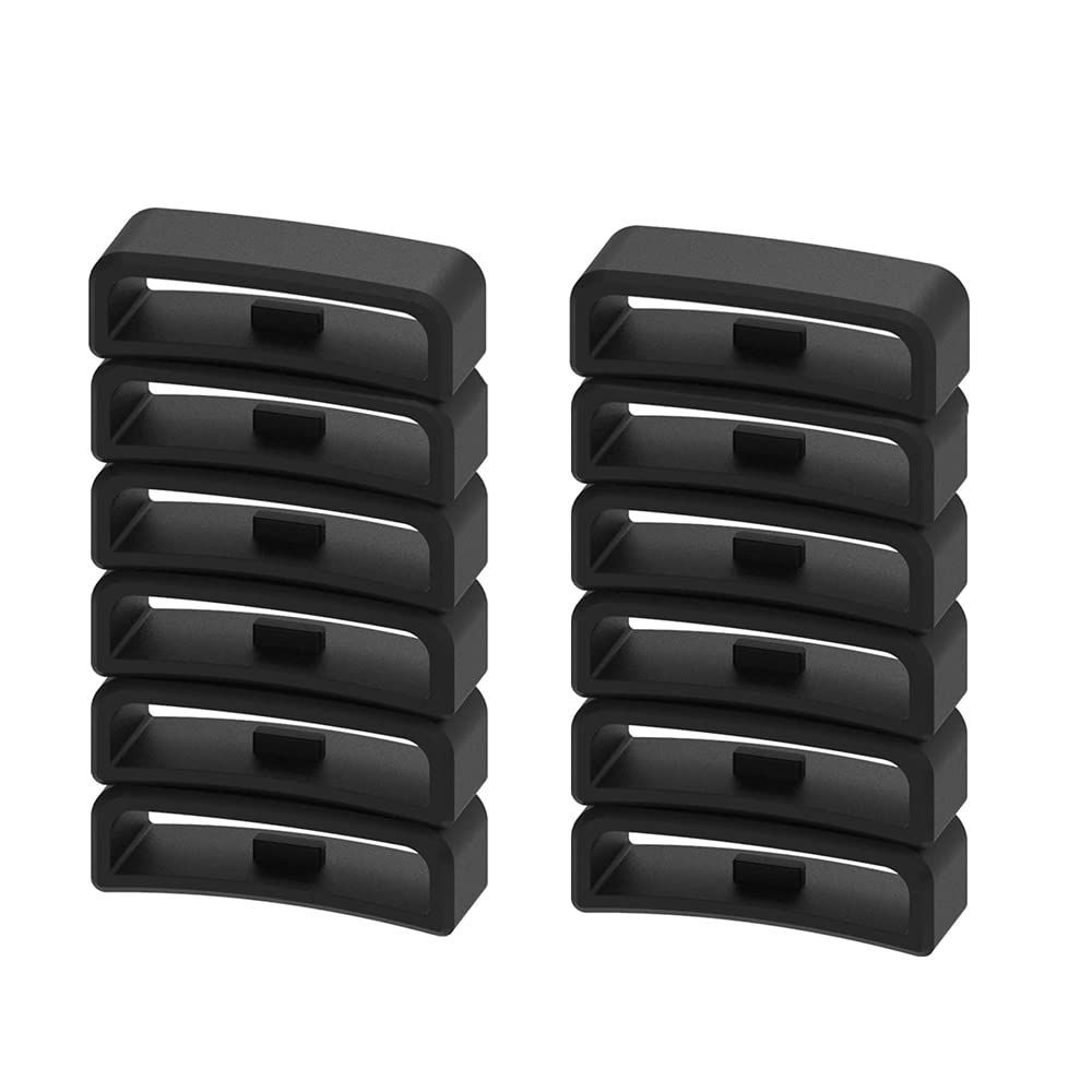 【数量限定】YFFSFDC ガーミン用バンドループ Garmin 交換用ベルトバックル シリコン製 12個セット 修理用遊環 ウレタンルト ...