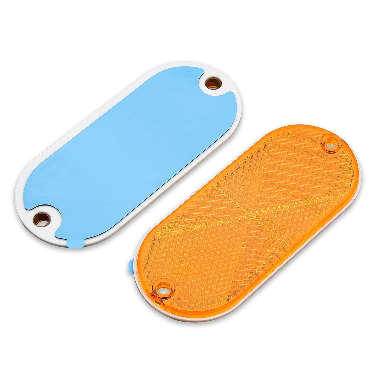 MFC PRO 夜 安全警告 黄 楕円 114x50(mm) 反射板 ステッカー 2枚入り 車 トラック トレーラー バス リフレクター - メルカリ