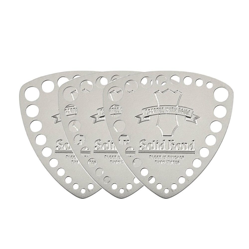 Solid Bond ソリッドボンド エレキギター アコースティックギターピック PICK-STN-R ステンレス製三角形0.25mm 3枚入り 金属メッシュ防滑ピック - メルカリ