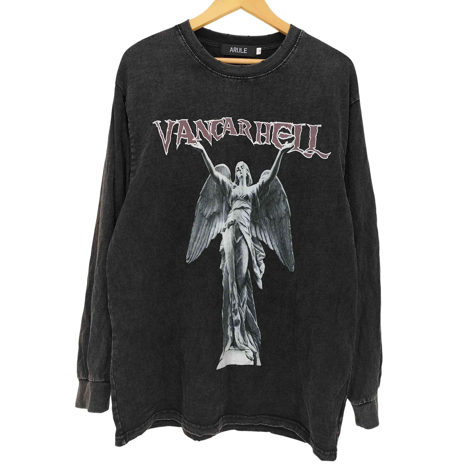 アリュール ARULE VANCARHELL エンジェルプリント ビンテージ加工 オーバーサイズ L/S Tシャツ メンズ JPN：M - メルカリ