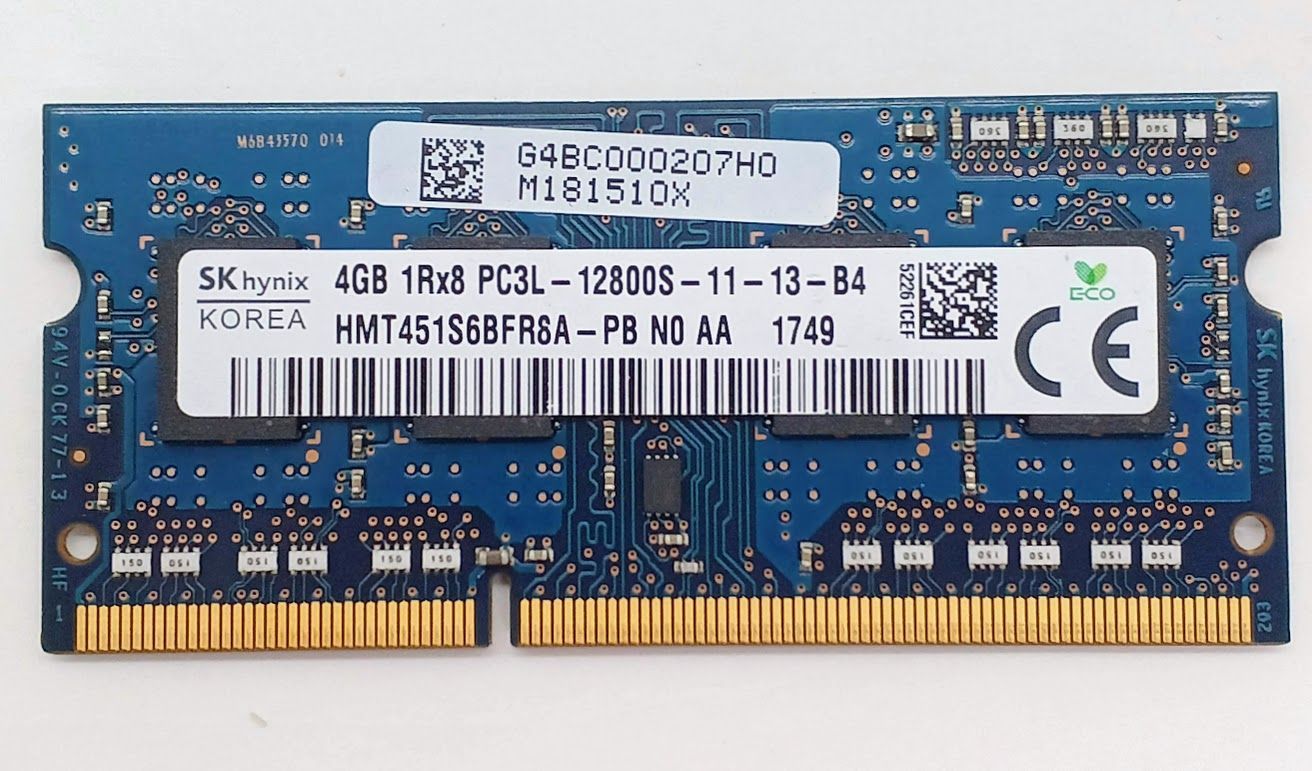 SK Hynix 4GB 1Rx8 PC3L-12800S-11-13-B4（HMT451S6BFR8A-PB）SODIMM 204PIN（A） - メルカリ