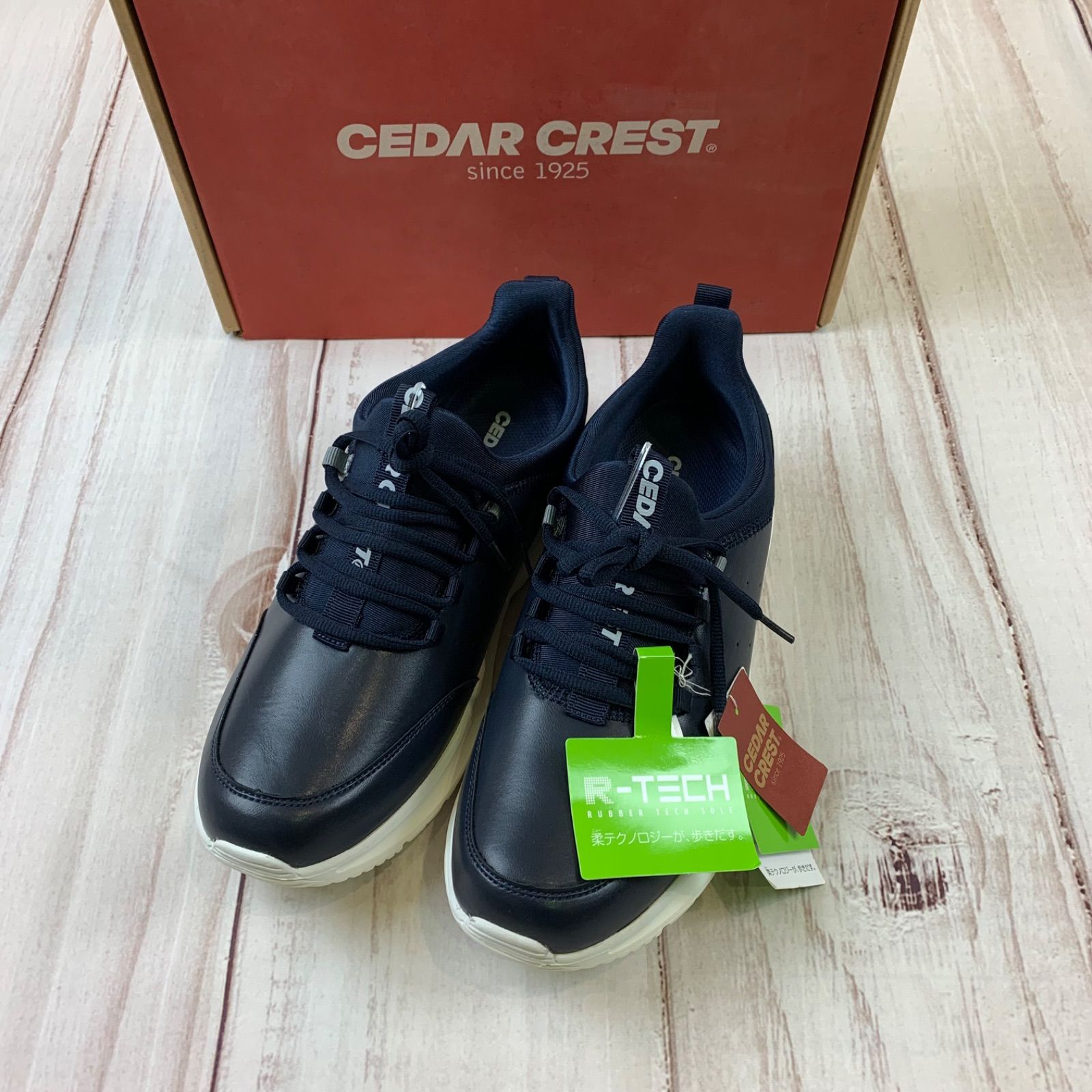 ☆ 未使用品 CEDARCREST セダークレスト スニーカー CC-1101 BLACKBUCK サイズ26.5㎝ ネイビー 撥水加工 2456 - メルカリ