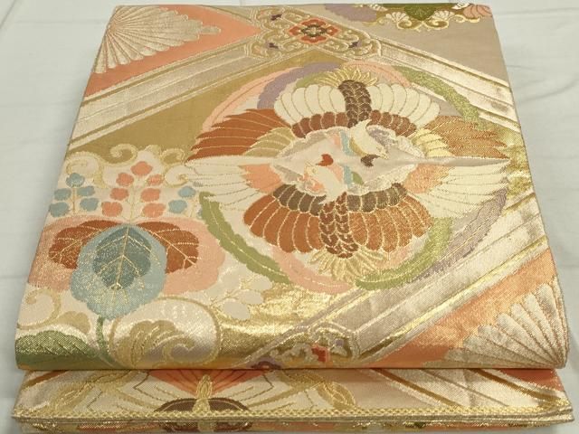 平和屋着物□極上 西陣 川島織物謹製 六通柄 本袋帯 唐織 霞