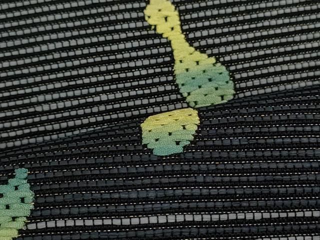 平和屋着物○両面 全通柄袋帯 瓢箪 ひょうたん 間道 金糸 正絹 逸品