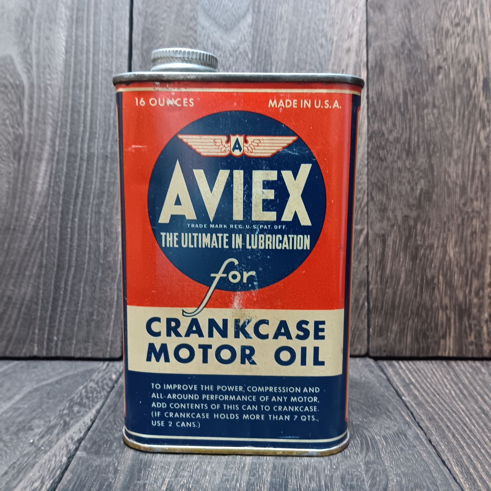 AVIEX Vintage Motor Oil Can アメリカン雑貨 オイル缶 ガレージ インテリア アンティーク雑貨 - メルカリ