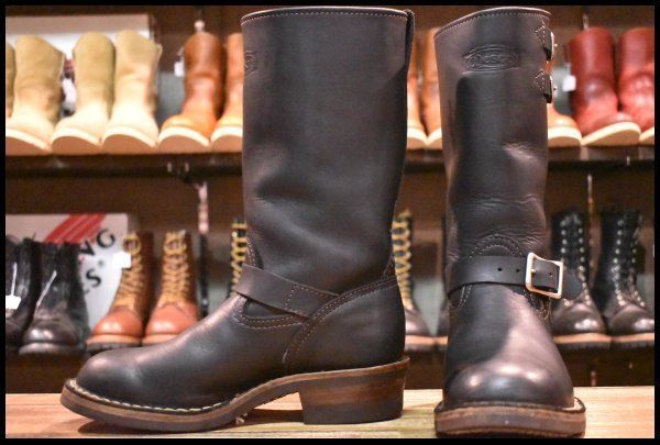 【6E 良品 14年】WESCO ウエスコ カスタムボス ブラック 黒 12インチハイト ビブラム700シングル ブーツ BOSS ...