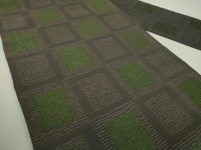 平和屋着物●九寸名古屋帯　変わり格子　正絹　逸品　DAAS3239ps 平和屋着物○九寸名古屋帯 変わり格子 正絹 逸品 DAAS3239ps - メルカリ