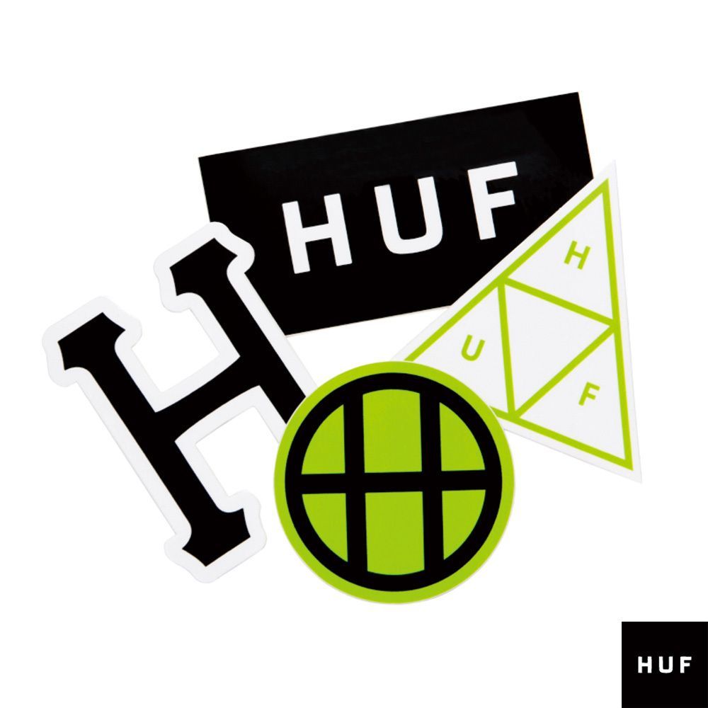 HUF シール ロゴ ステッカー 4枚セット HUF CORE LOGO STICKER SET AC00481 当店管理番号 ...