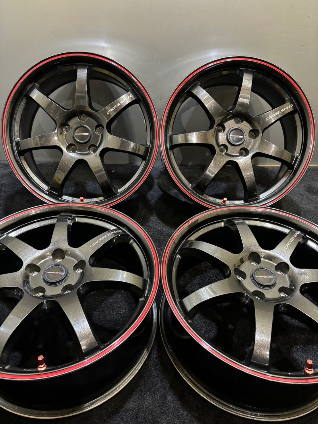 ★CROSS SPEED CR7 18インチ 7.5J +48 114.3 5H アルミホイール 4本 C-HR エスティマ ヤリスクロス (2-I921) - メルカリ