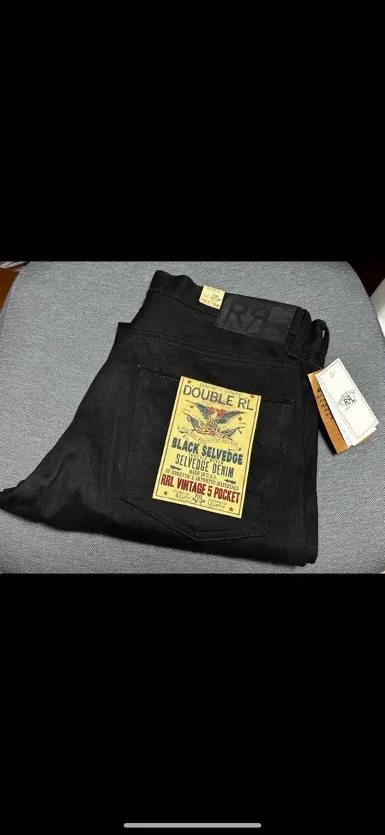 ダブルアールエル RRL 5 ポケット ブラック・オン・ブラック 31X30 - メルカリ