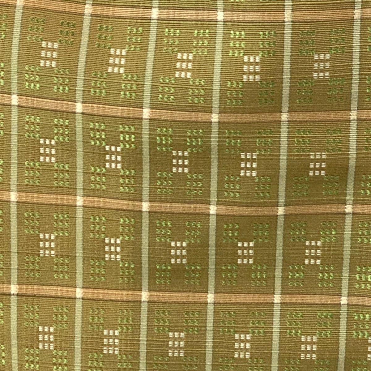 平和屋着物○本場大島紬 幾何学文様 正絹 逸品 AAAZ4874ck