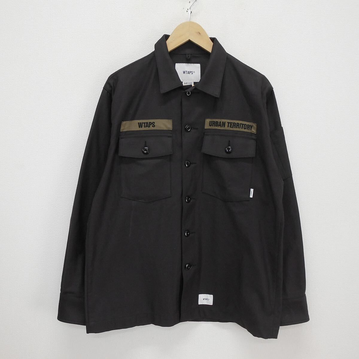WTAPS ダブルタップス 202BRDT-SHM01 20AW BUDS/LS/COTTON. SATIN ミリタリーシャツ 長袖 01 10117889 - メルカリ