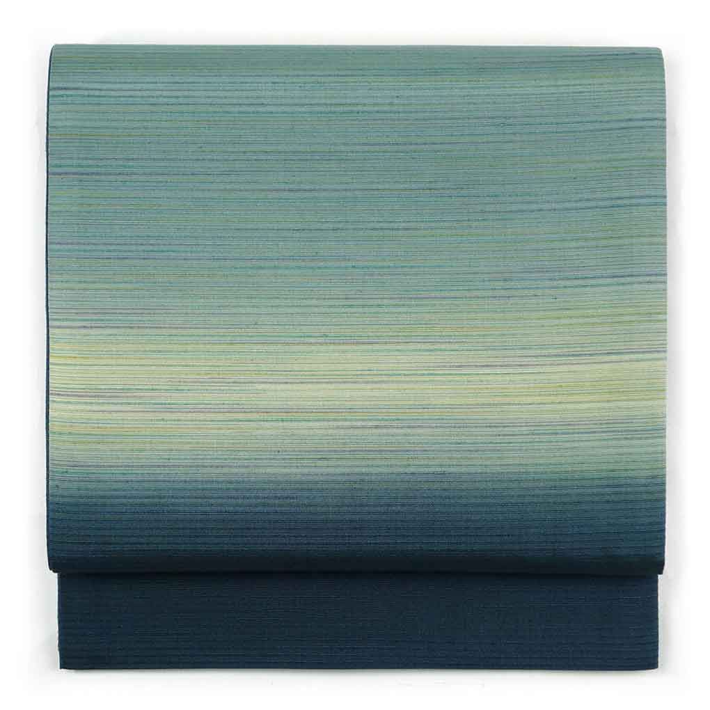 袋帯 リサイクル帯 幅31cm 長さ457cm レディース ぼかし 秋冬春用 正絹（シルク）ネイビー 未使用品 本塩沢 リメイク リユース【呉服のきくや】 - メルカリ