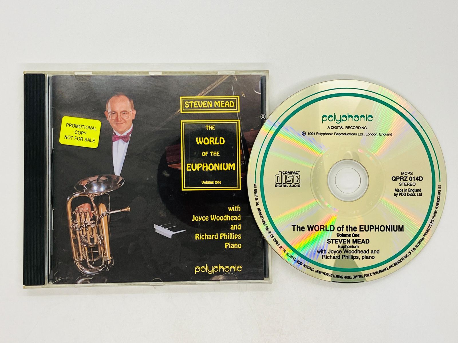 CD 英盤 吹奏楽 ユーフォニアム The WORLD of the EUPHONIUM Volume One 1 / STEVEN MEAD ...