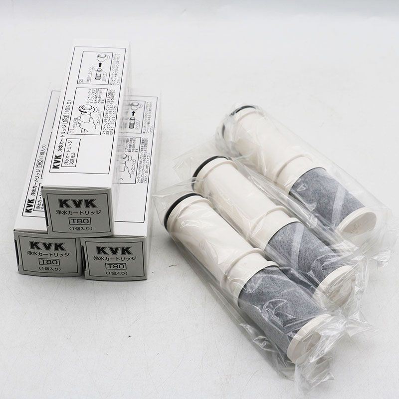未使用 KVK 浄水カートリッジ T80 （1個入）3個セット MR6-08-116 - メルカリ