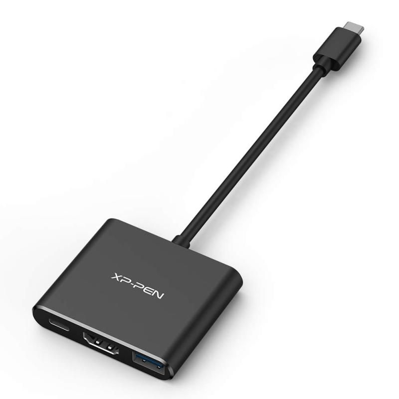 XPPen 液タブ ペンタブ 専用 多機能変換アダプタ USB Type-C to HDMI/USB 3.0/USB Type-C アダプタ ACW01 - メルカリ