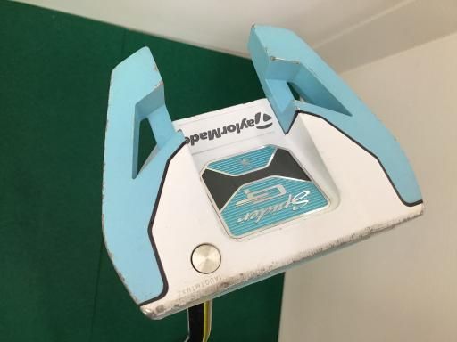 【中古】 テーラーメイド Spider GT LIGHT BLUE シングルベンド 32インチ レディース パター PT スチール ...