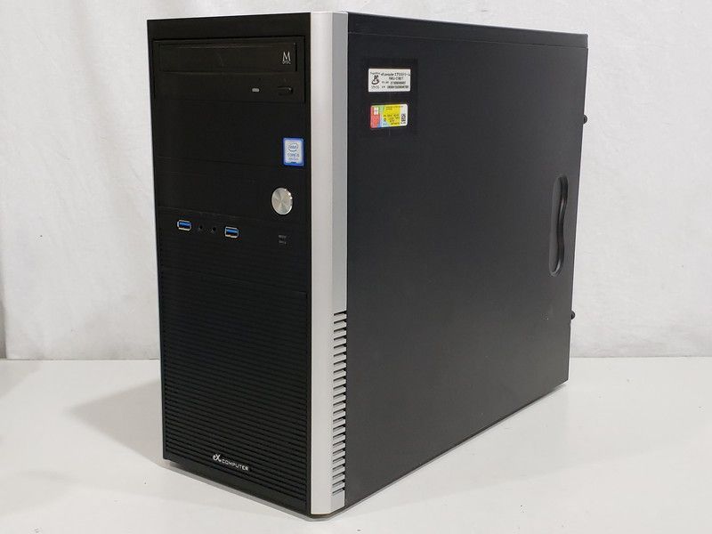 【中古BTO】eXcomputer RM5J-C180/T Core i5-8600 3.10GHz RAM8GB SSD500GB DVDRW GTX1060 400W Windows 11 ...