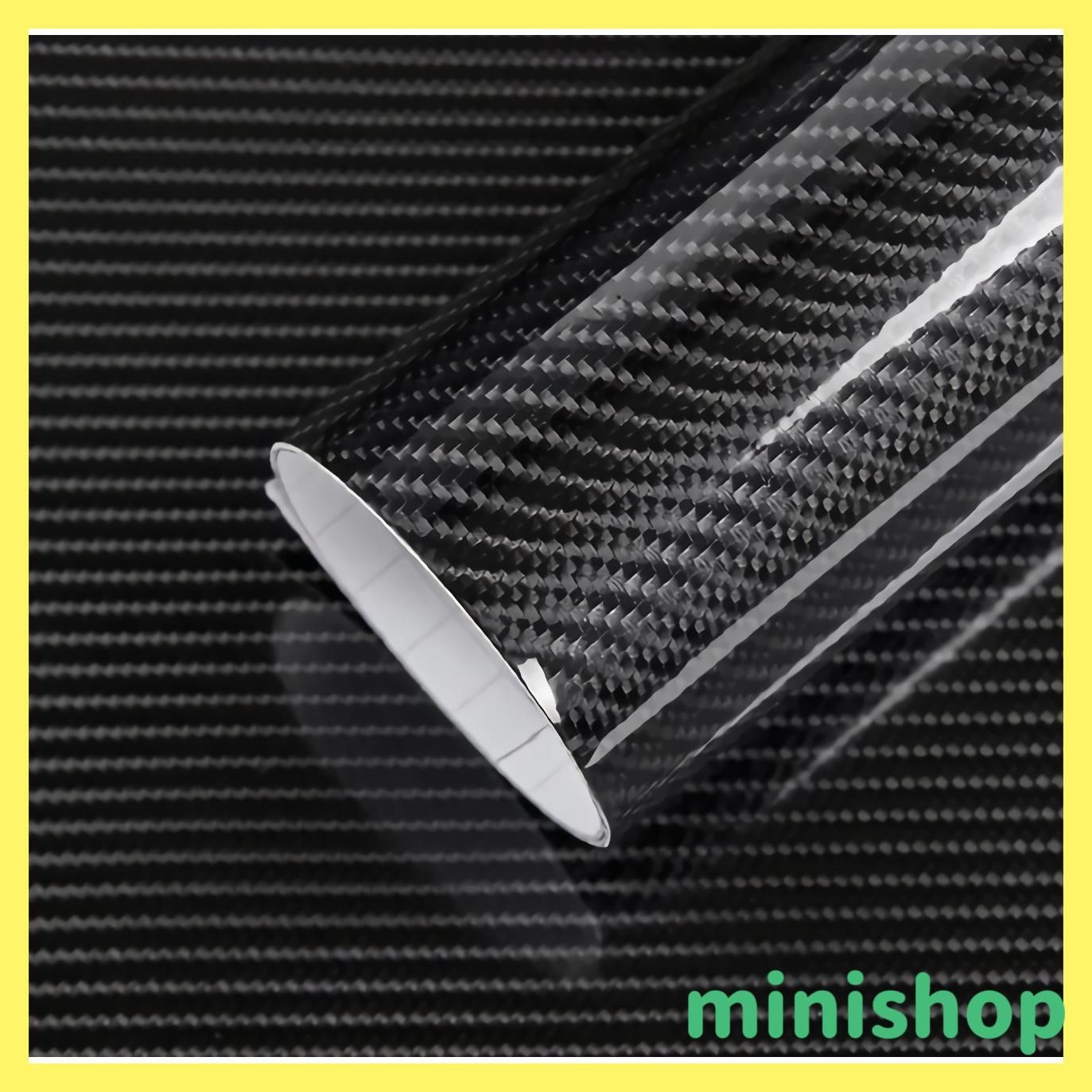 【在庫処分】IlMondoMall 4D カーボンシート ハイ グロス カーボン調 カーボンステッカー 汎用 艶有りタイプ (152×035cm 黒) - メルカリ