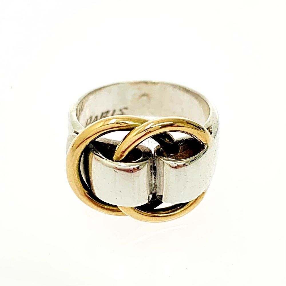 【中古】HERMES エルメス シルバー925 K18 コンビ ドゥザノーリング レディース 6.5g 189362 リング・指輪 - ブランドショップ カラー - メルカリ