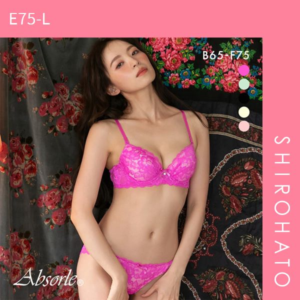 【SHIROHATO公式】【正規品・新品】アブソール Absorle 総レース ブラジャー ショーツ Tバック 3点 セット 大きいサイズ(E75-L) - メルカリ