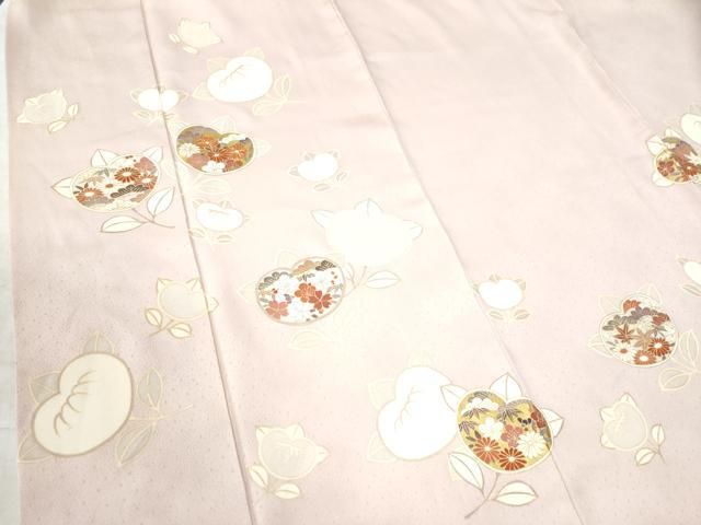 平和屋着物○訪問着 駒刺繍 橘花文 金彩 正絹 逸品 CAAW7503yc - メルカリ