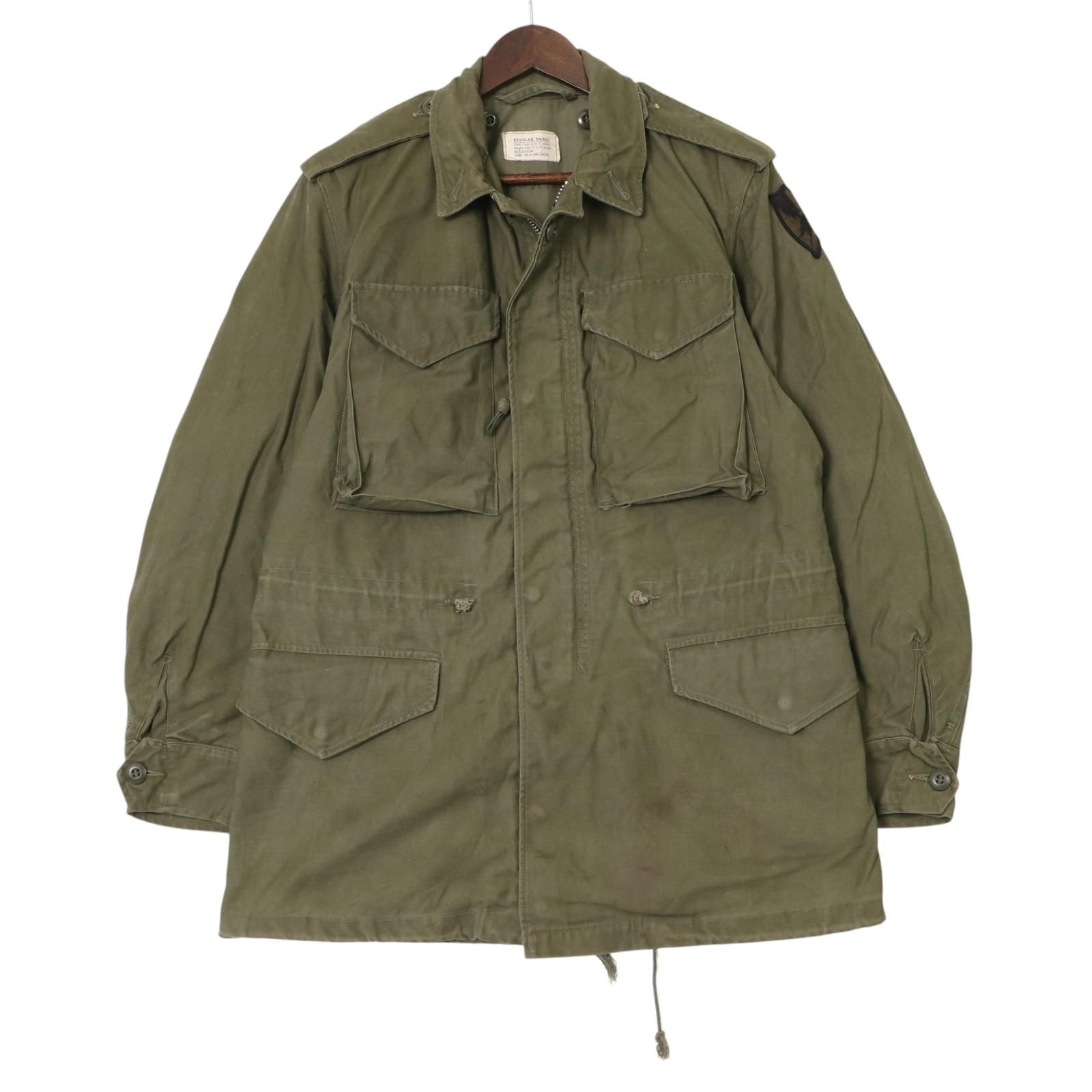 50年代 米軍実物 U.S.ARMY M-51 フィールドジャケット ミリタリー オリーブ (メンズ SMALL REGULAR) 中古 古着 ...