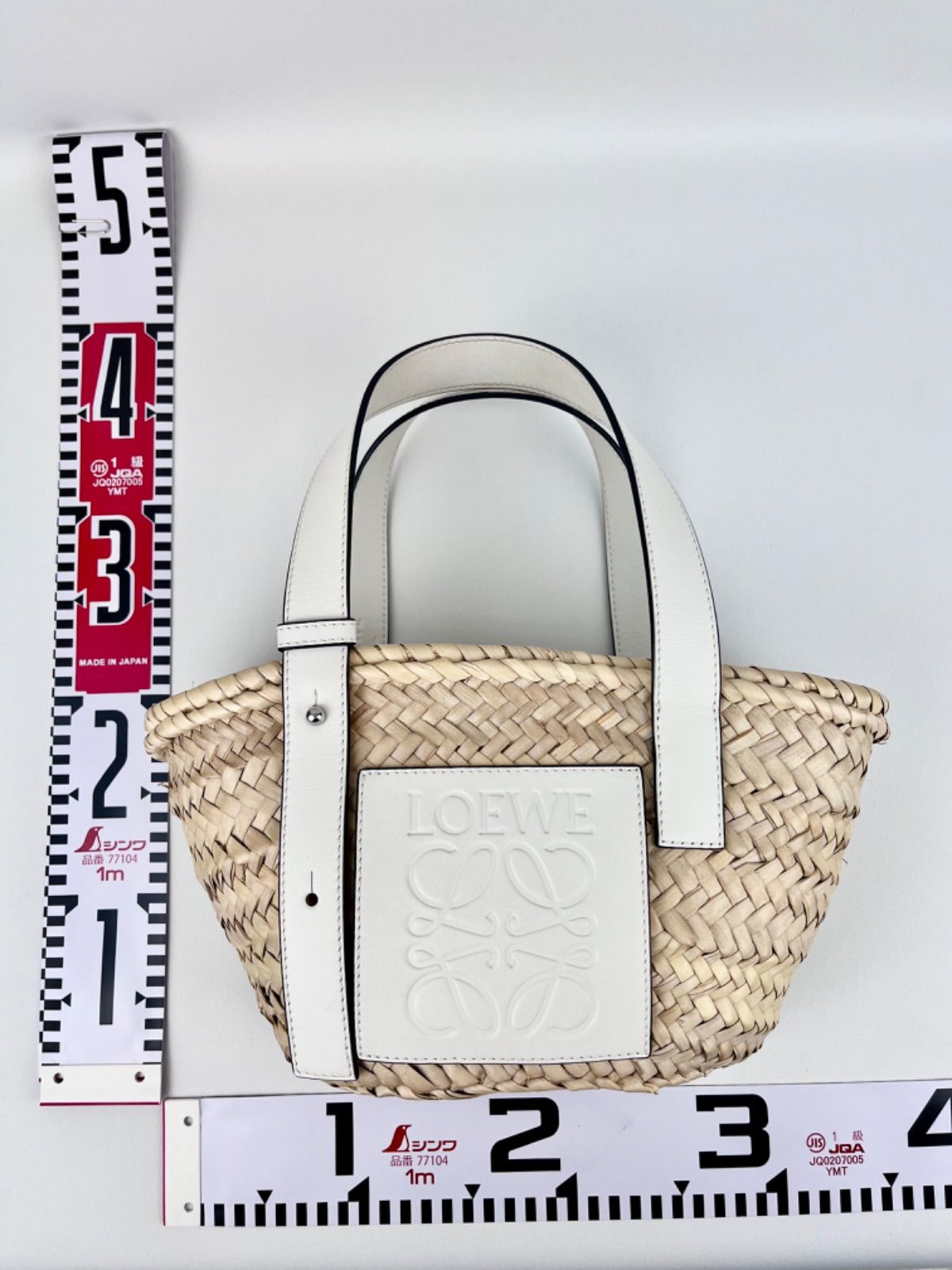 美品】LOEWE ロエベ バスケットバッグ スモール トートバッグ 美品】LOEWE ロエベ バスケットバッグ スモール トートバッグ