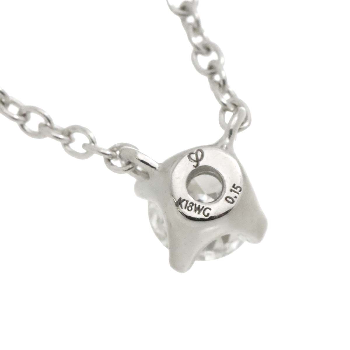 アイプリモ I PRIMO ダイヤ 0.15ct ネックレス 41cm K18 WG アイプリモ I PRIMO ダイヤ 0.15ct ネックレス 41cm K18 WG