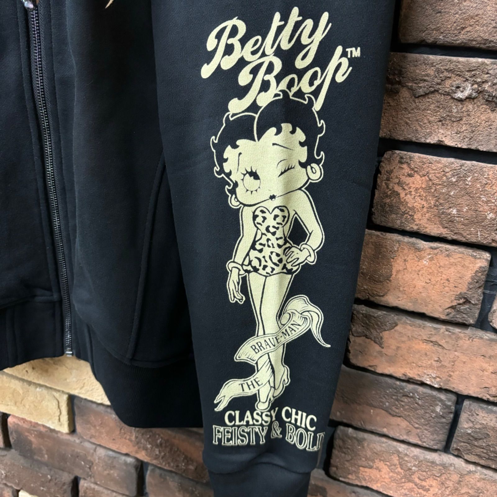 BETTY BOOP 裏毛ZIPパーカー】The BRAVE-MAN ブレイブマン コラボ