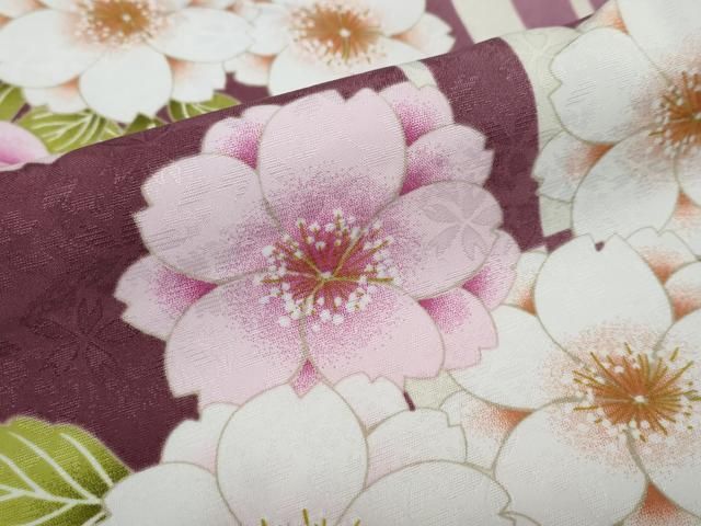 平和屋着物●小振袖　二尺袖　枝花文　洗える着物　逸品　新品　DAAY5324ud 平和屋着物○小振袖 二尺袖 枝花文 洗える着物 逸品 新品 DAAY5324ud