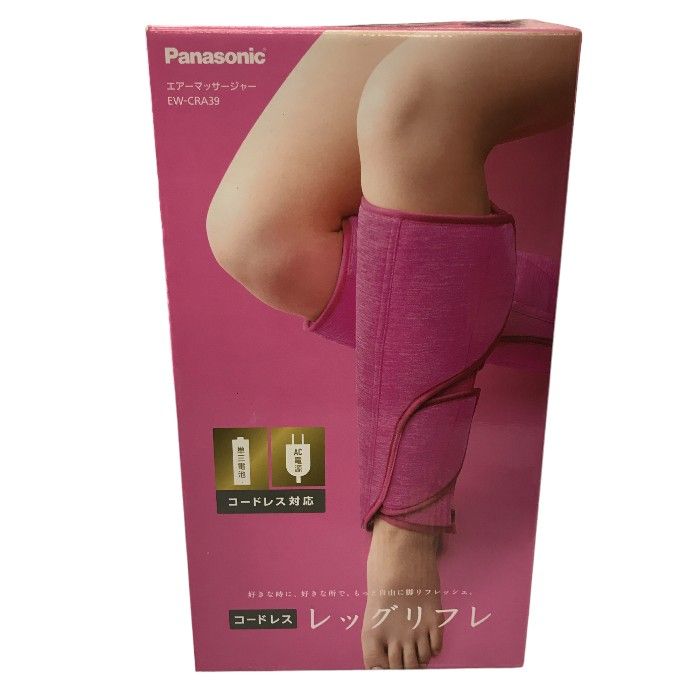 【中古】 パナソニック エアーマッサージャー レッグリフレ 足首~ふくらはぎ 3コース コードレス ピンク EW-CRA39-P 医療機器認証番号:301AKBZX00074000 Y1 - メルカリ